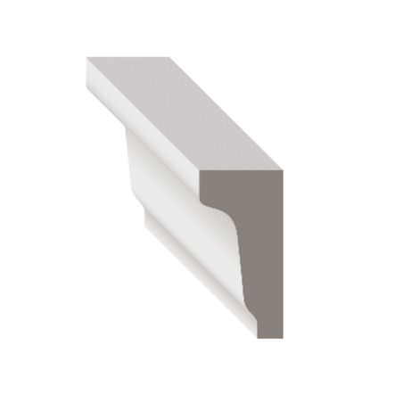 Finger-Joint Primed Shingle Mould 9/16" x 1-1/8" x 16'